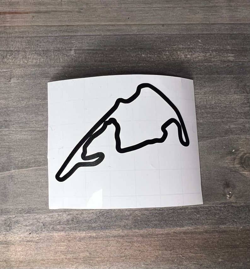 Racetrack Vinyl Decal for Car Window Perfect for Race Cars - Etsy