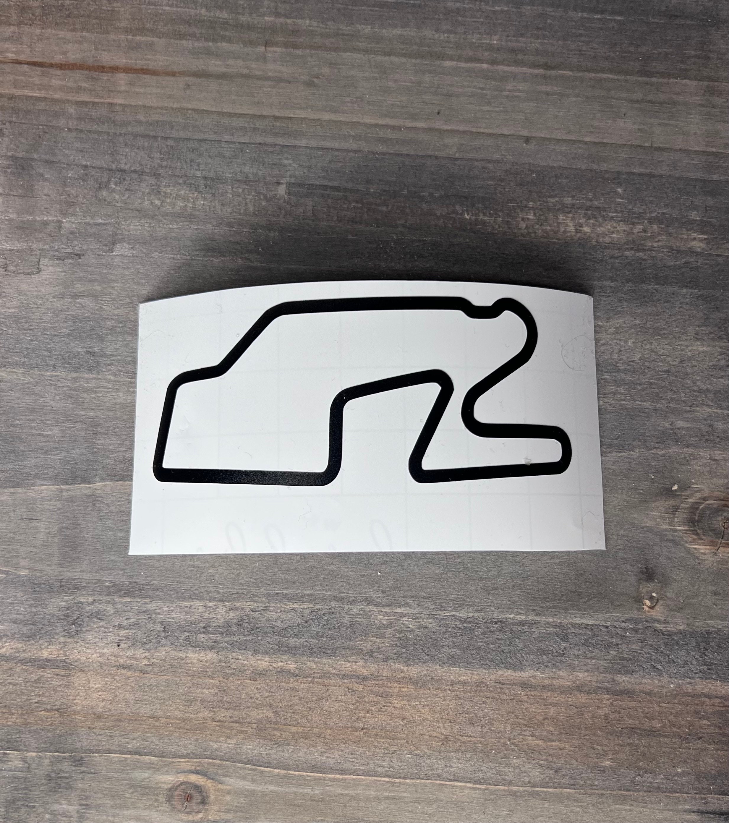 Racetrack Vinyl Decal for Car Window Perfect for Race Cars - Etsy