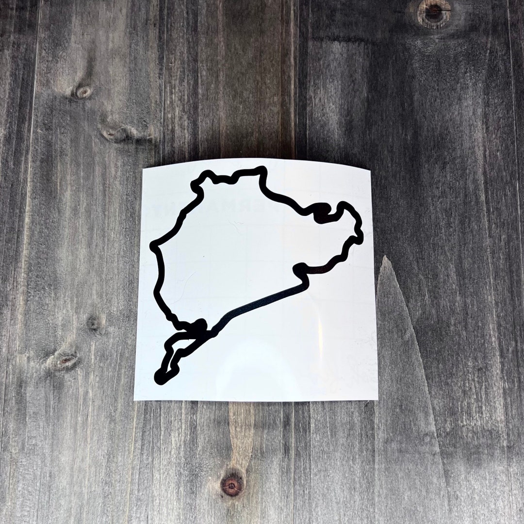 Nurburgring Decal - Race Track Sticker - Vinyl Decal Gift for Men ...
