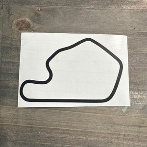 Lime Rock Park Race Track Sticker Vinyl Decal Gift for Men Racecars for ...