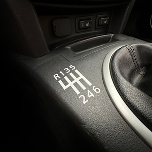 Manual Transmission Shifter Sticker for Shifter Bezel Cars Jdm Miata ...