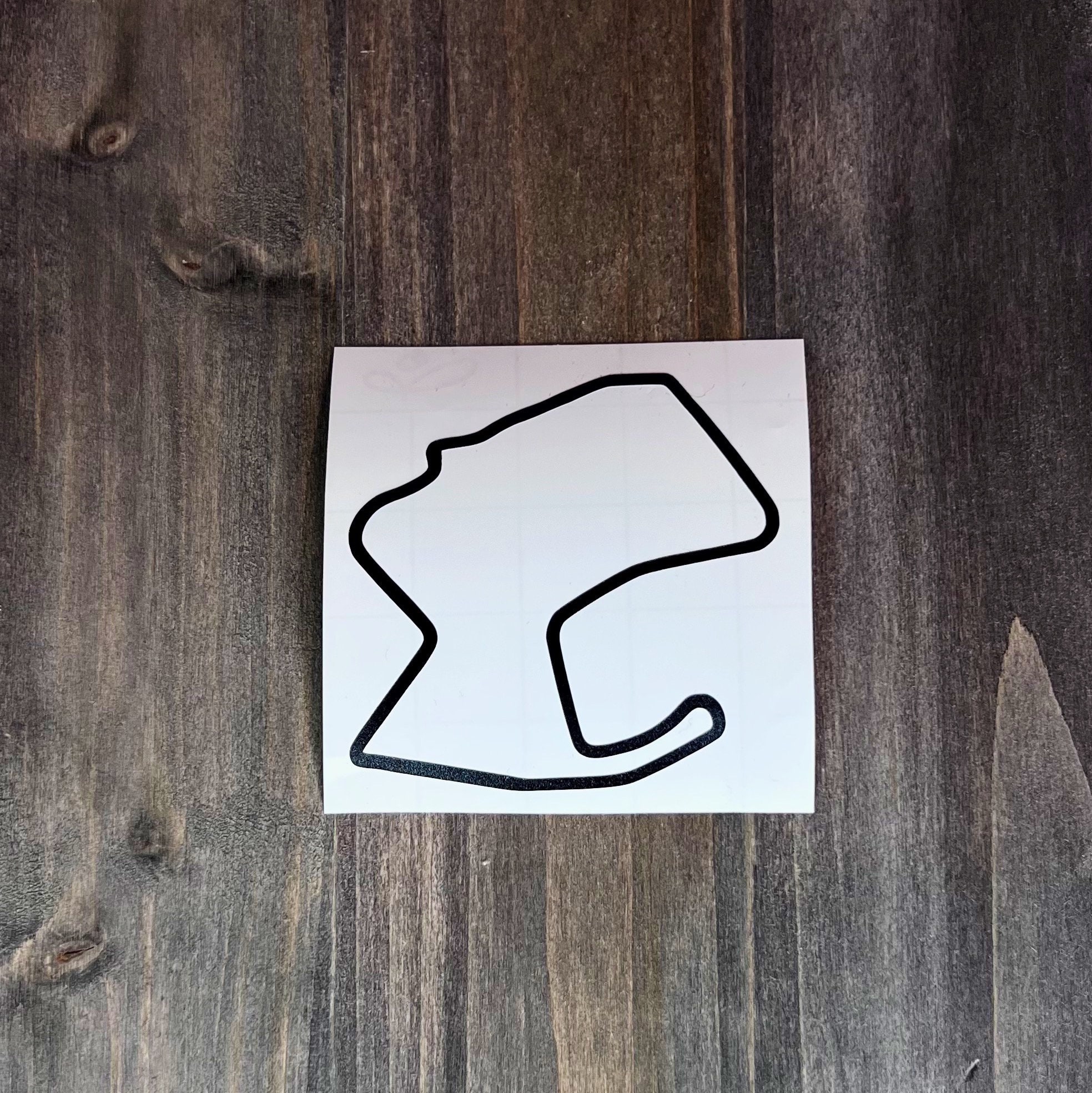 Racetrack Vinyl Decal for Car Window Perfect for Race Cars Water ...