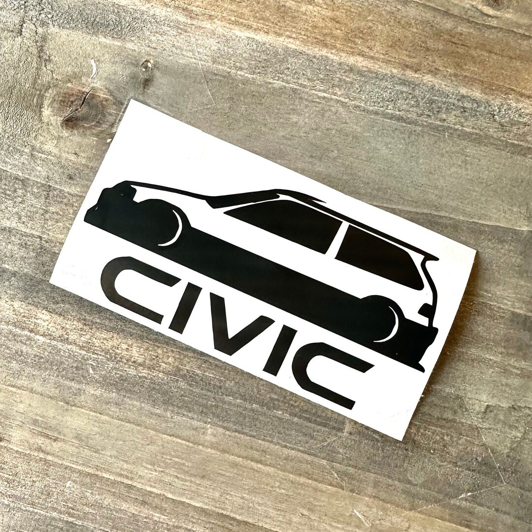 Civic Decal | JDM Stickers for Windows | Drift | Stance | Gifts for Him ...