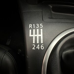 Manual Transmission Shifter Sticker for Shifter Bezel Cars Jdm Miata ...