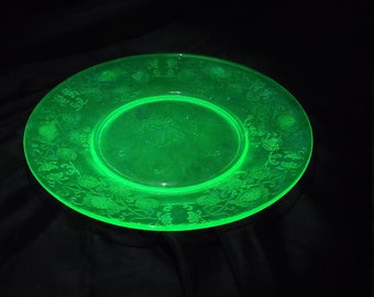 Uranium Glass Plates - Etsy