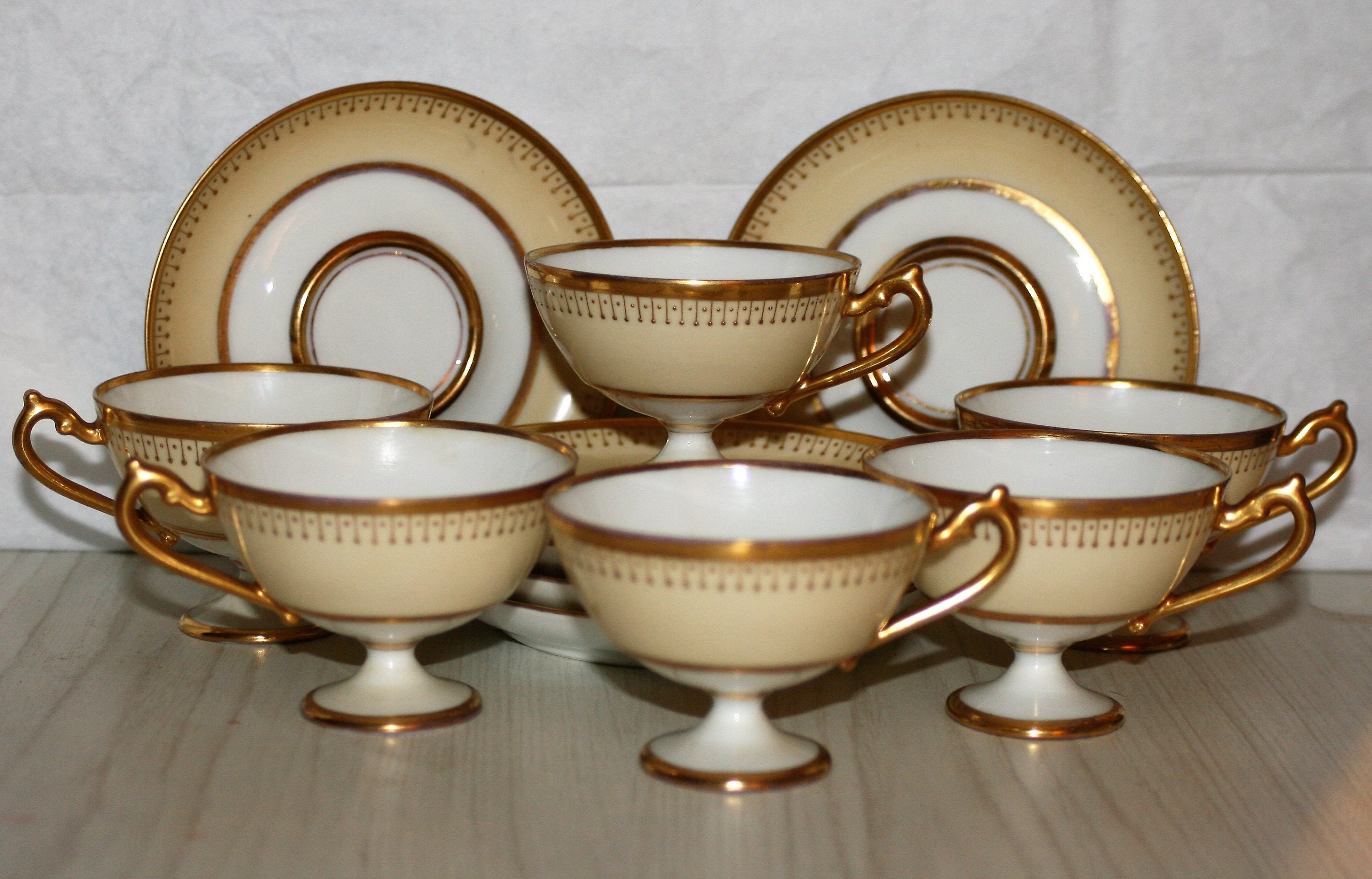 German Tea Cups and Saucers - Etsy