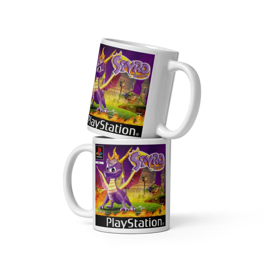 Spyro PS1 - Playstation-inspired Retro Gaming Mug – Classic Game Cover ...
