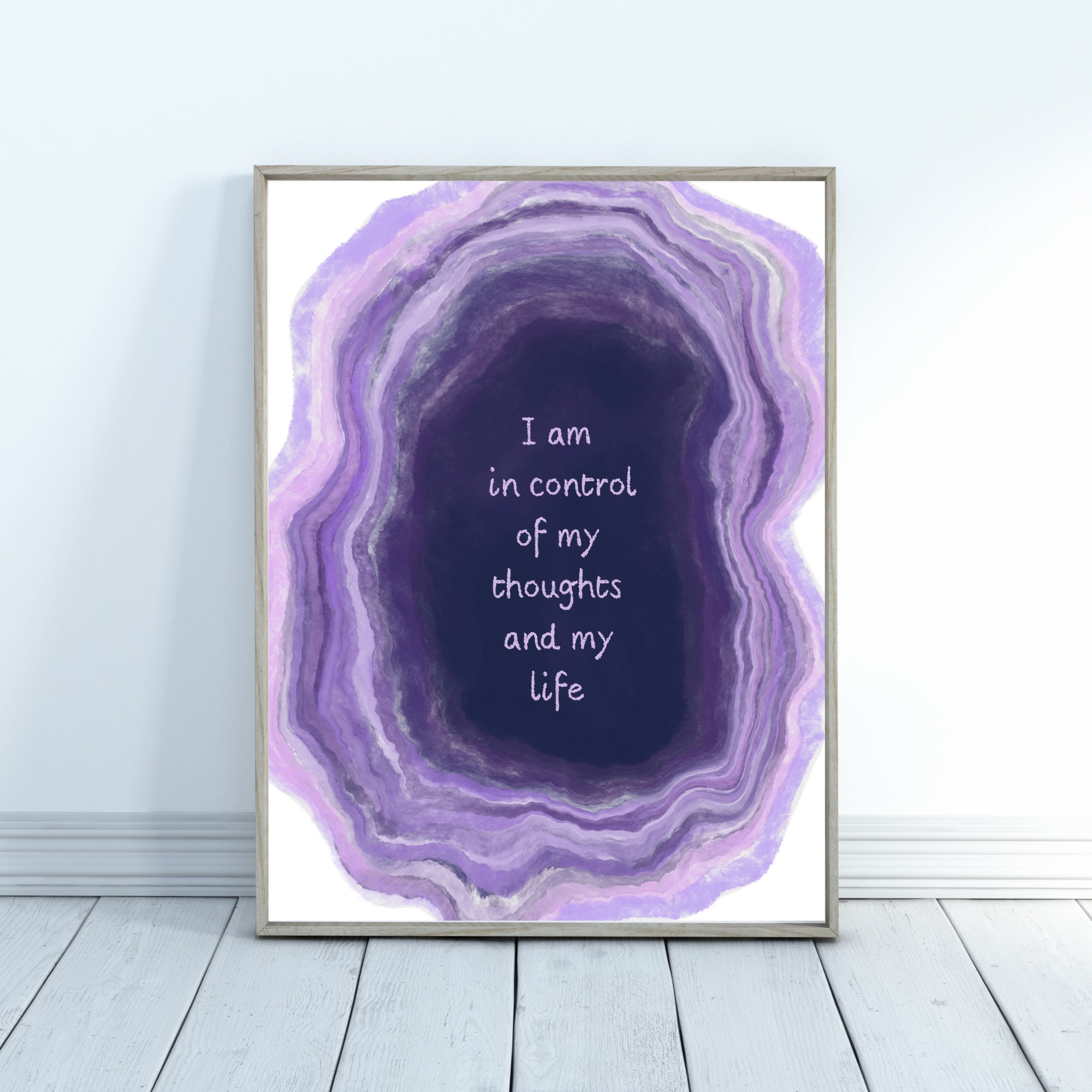 Positive Affirmations Set of 5 Printable Wall Art Instant Download ...