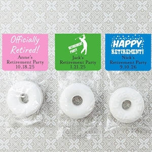 Printed Personalized Life Savers® Mints Candy Favors With Retirement ...