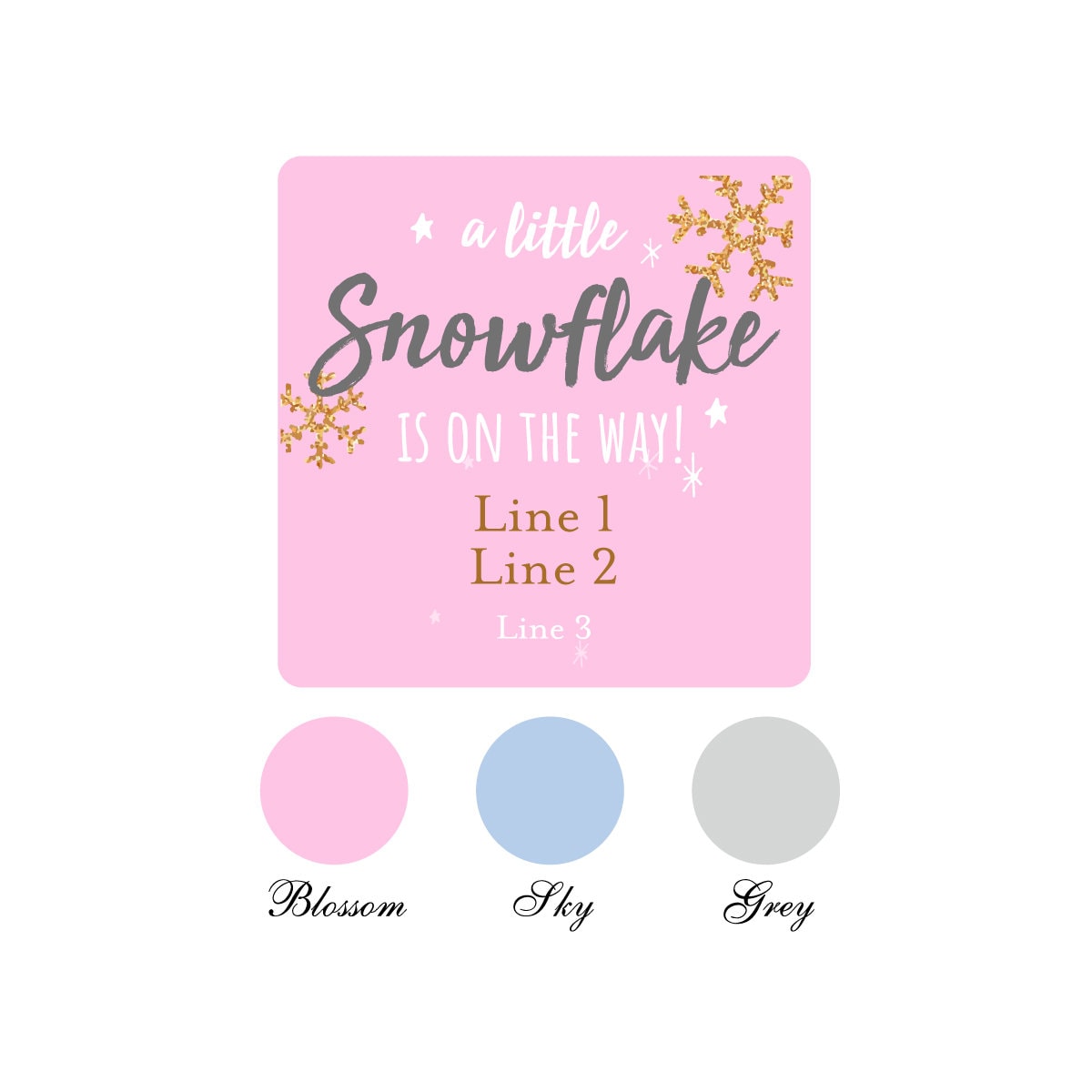 Printed Personalized Lip Balm With A Little Snowflake is on the Way ...