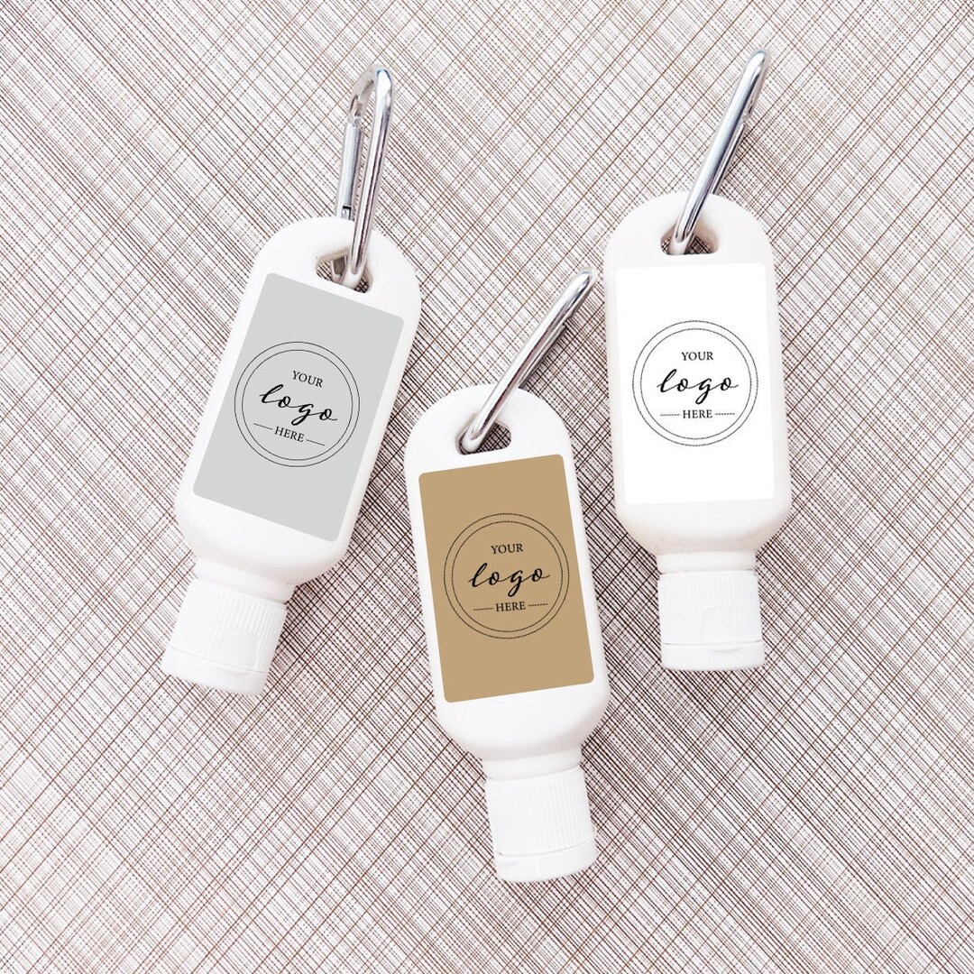 Printed Personalized Sunscreen SPF30 Carabiner Favors With Your Logo ...