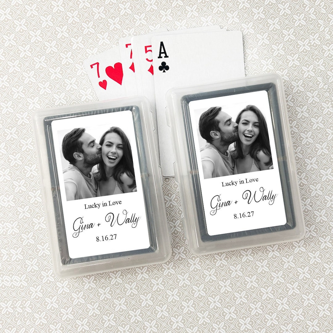 Personalized Simply Elegant Playing Cards Party Favors, Bulk Wedding ...