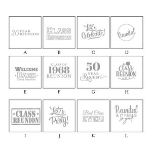 Printed Personalized Playing Cards With Class Reunion Labels, Playing ...
