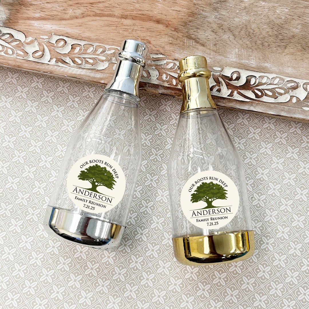 Personalized Champagne Bottle Acrylic Plastic Favor Boxes With Our ...