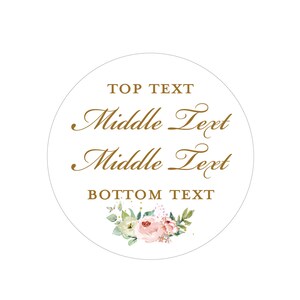 Printed Personalized Tea Bag With Wild Flowers Labels, White Pouch ...