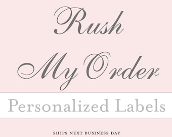 Rush 1-2 DAY Processing Upgraded Order Processing Time Rush My Order Add on Item Rush Brass ...