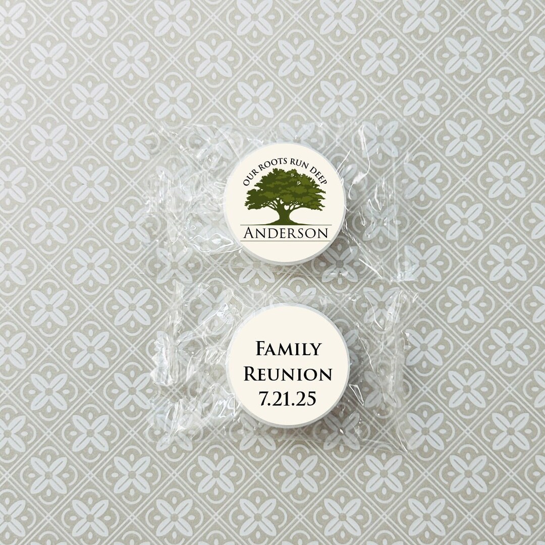 Printed Personalized Life Savers® Mints Candy Favors With Our Roots Run ...