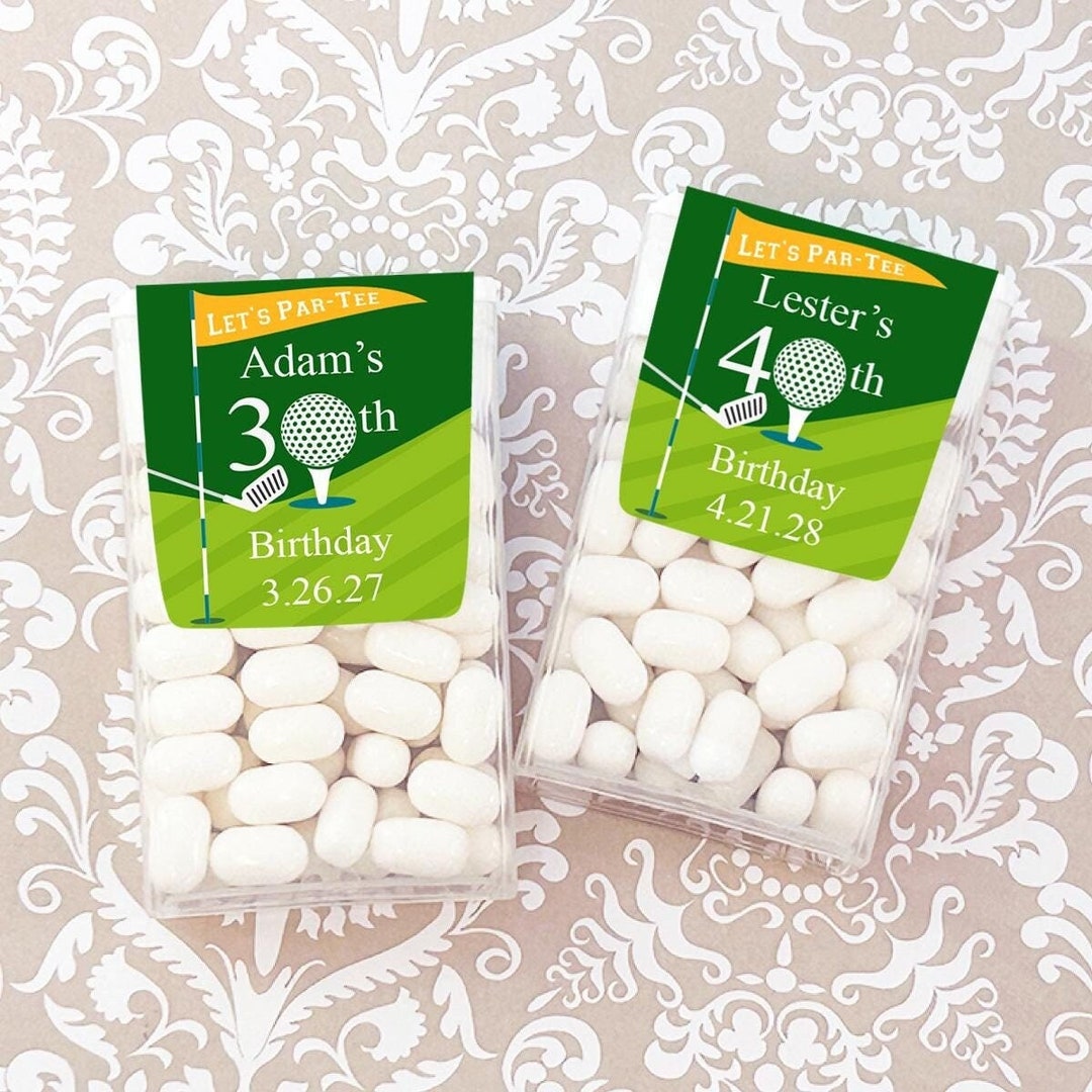 Printed Personalized Tic Tacs Mint Candy With Let's Par-tee Golf ...