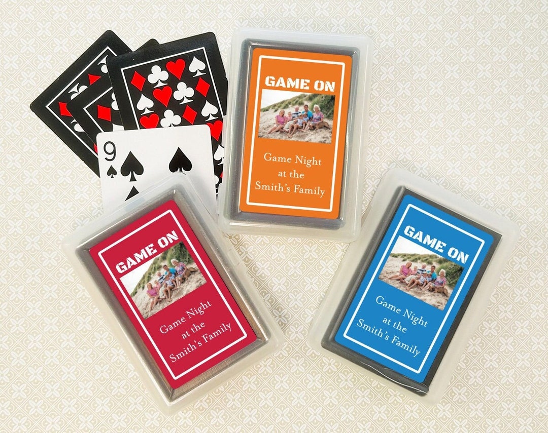 Wedding Bulk Playing Cards Favors, Photo Required Game on Personalized ...