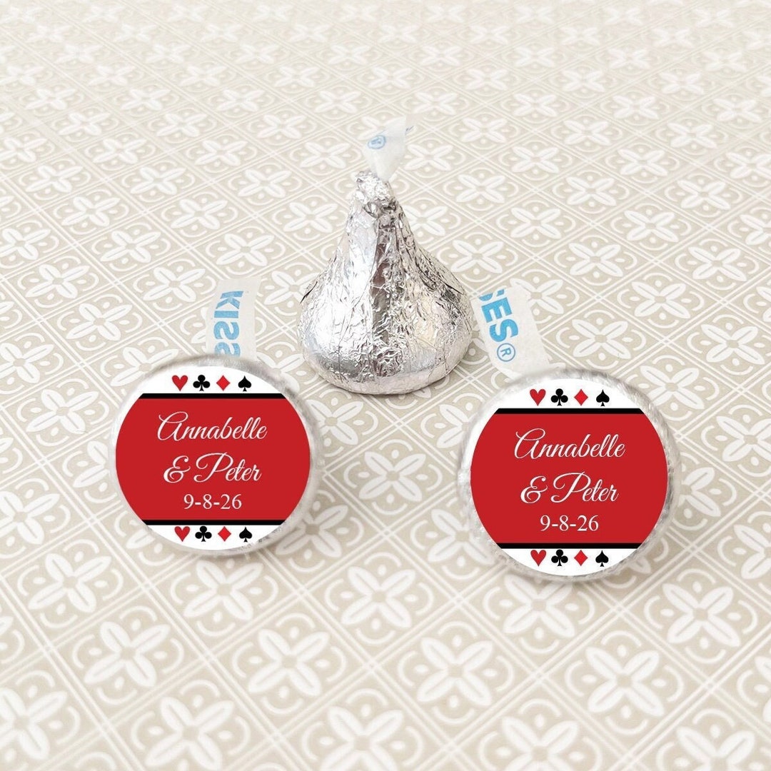 Labels Only Printed Personalized Hersheys Kisses Labels Card Etsy