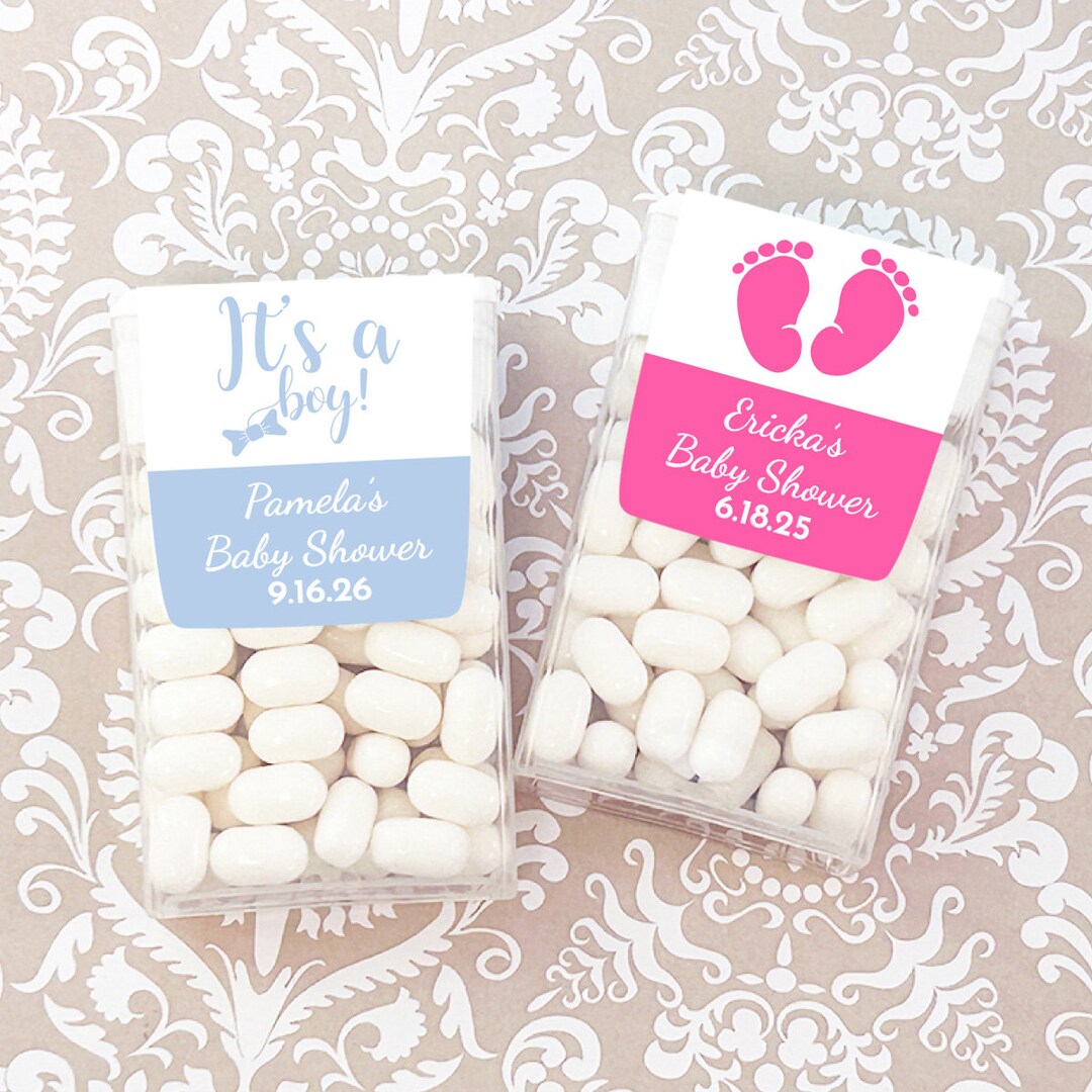 Printed Personalized Tic Tacs Mint Candy With Baby Shower Labels, Tic ...