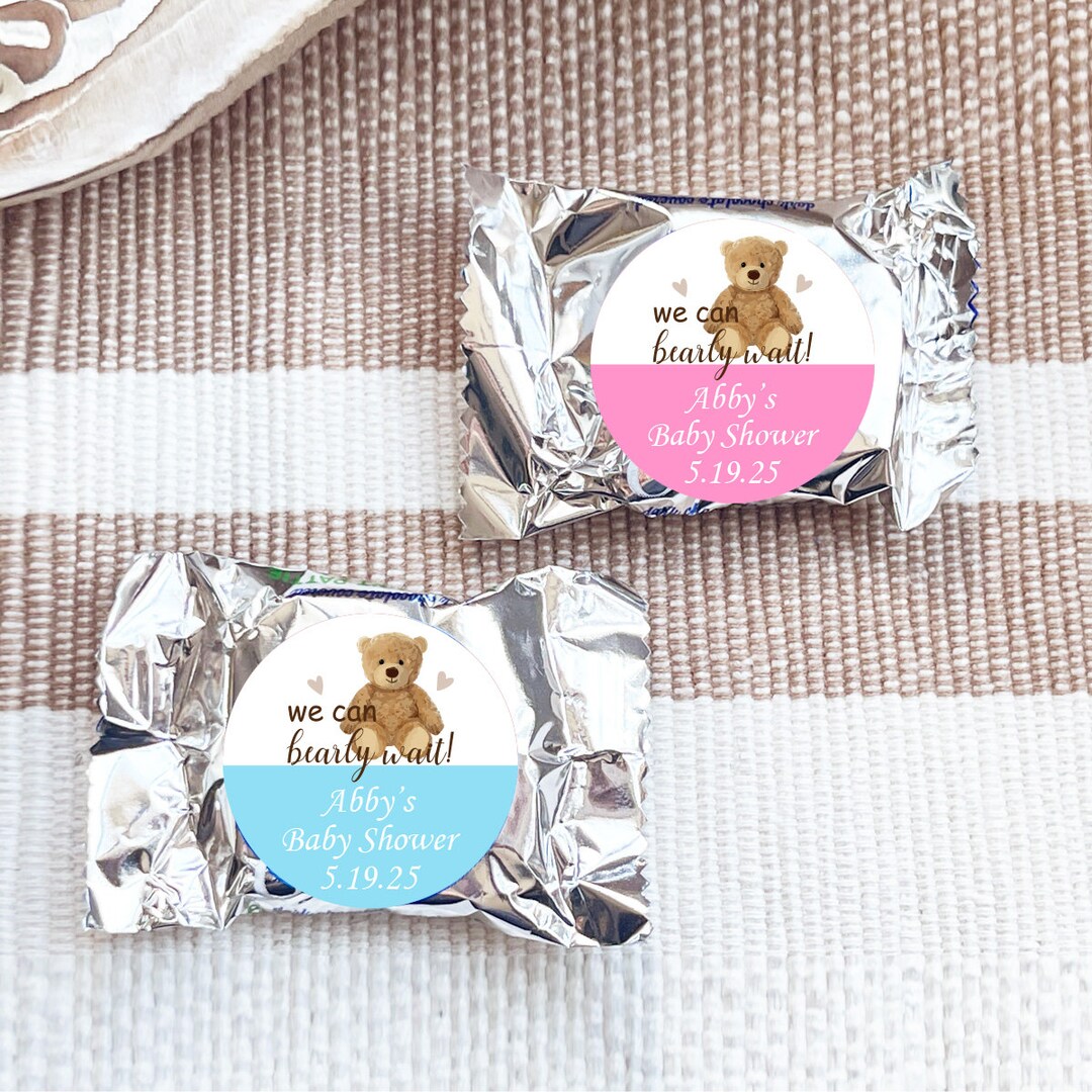 Printed Personalized York Peppermint Pattie With We Can Bearly Wait ...