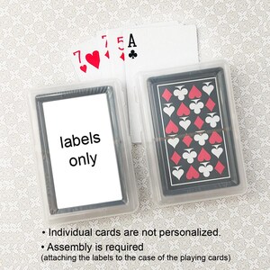 Personalized Playing Cards Favors With 21st Birthday Labels, Playing ...