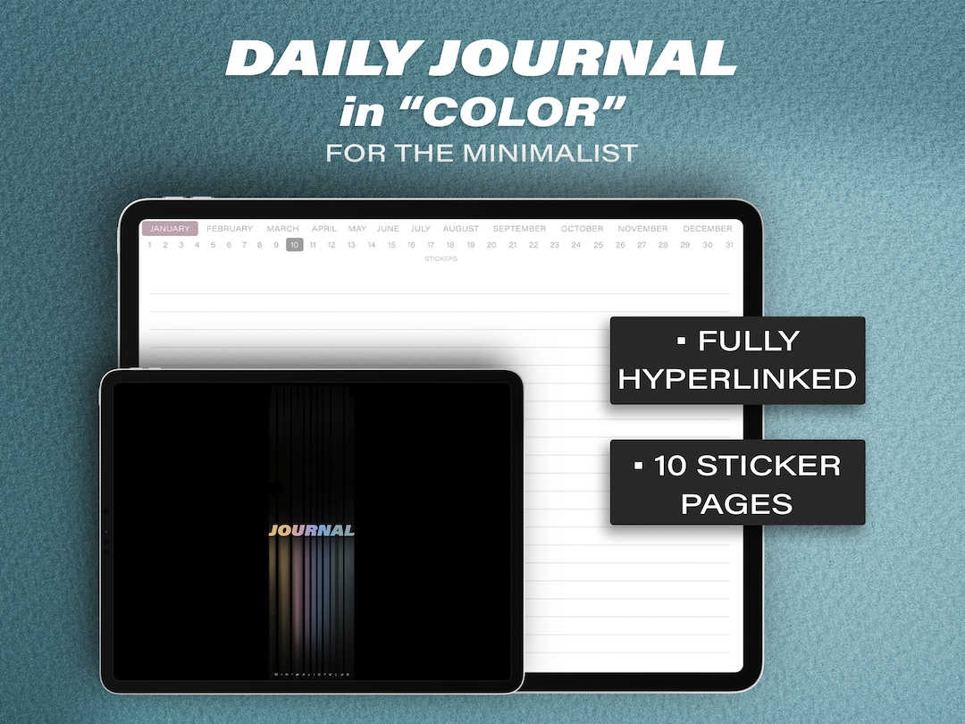 365 Digital Daily Journal in Color for iPad for Goodnotes and ...