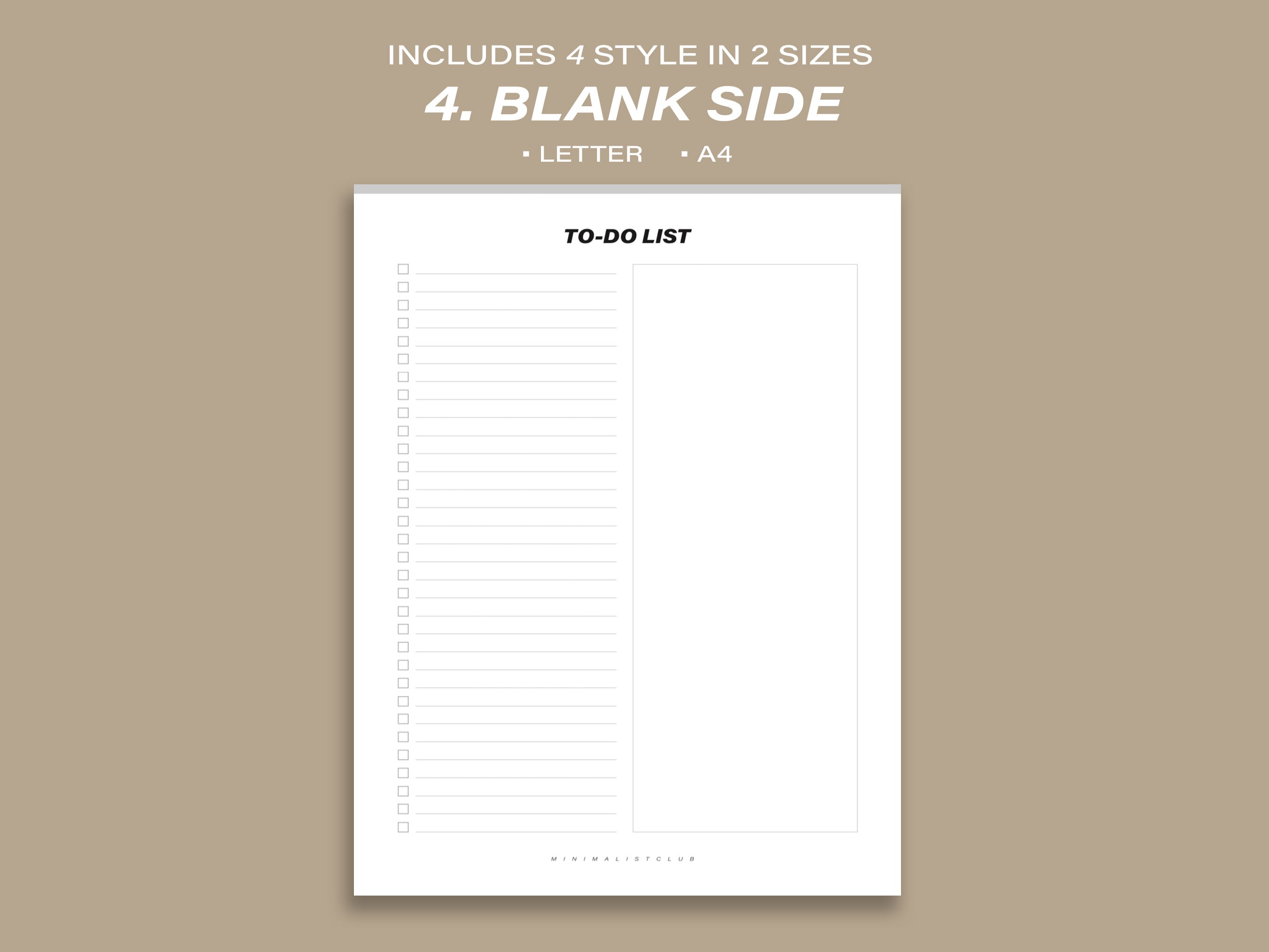 To-do Lists for the Minimalist Printable PDF to Do Planner - Etsy