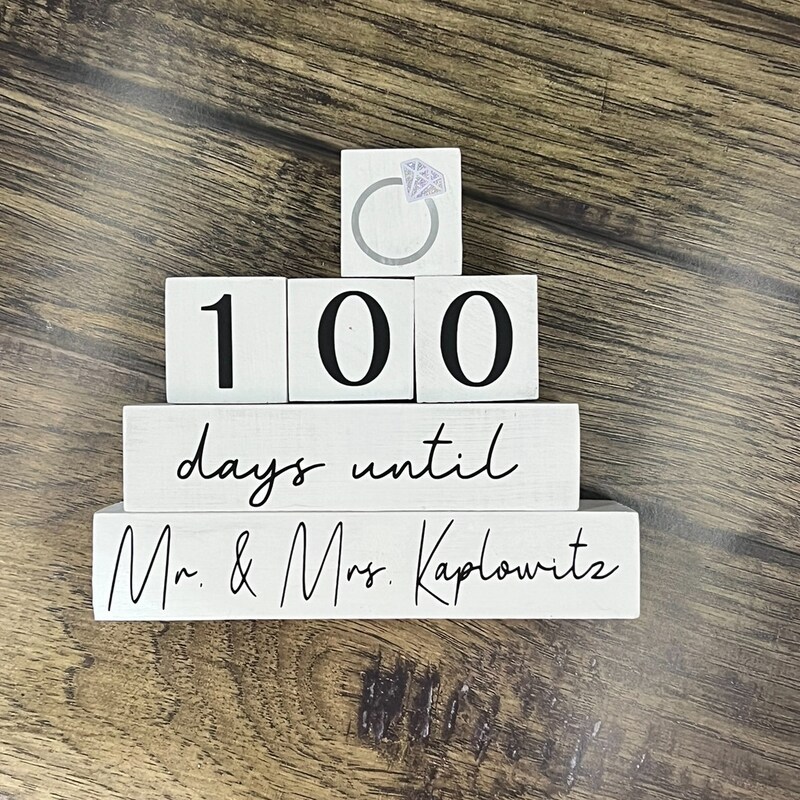 Countdown Blocks - Etsy