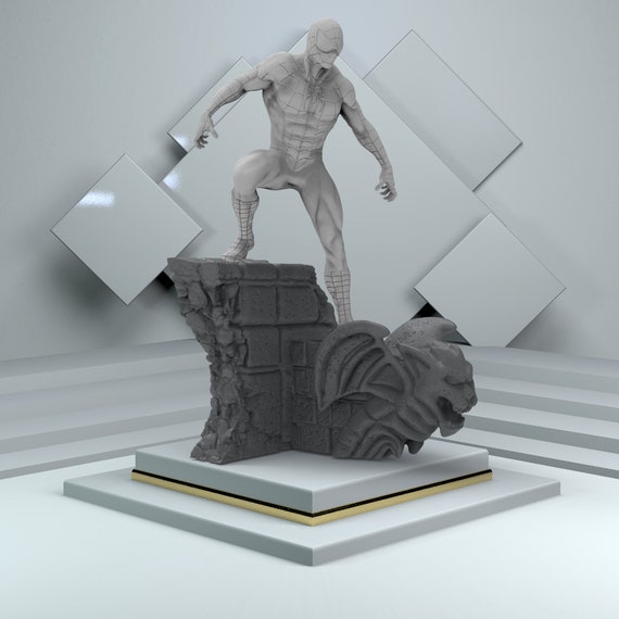 Spidey Amazing Stl Files 3d Model Printing | Etsy