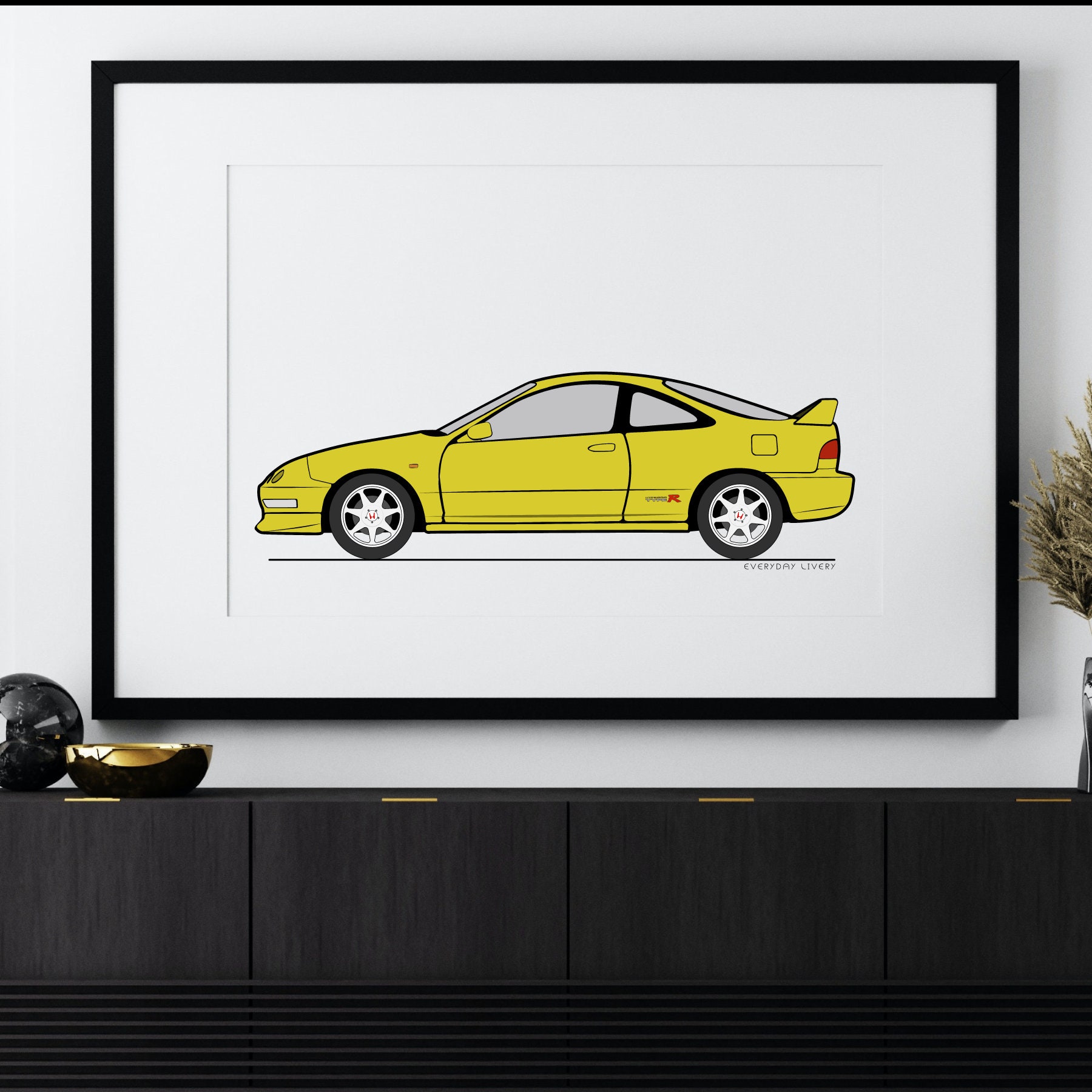 JDM Sports Sedan Type R Poster | Automotive Art | Wall Art | Custom Car ...
