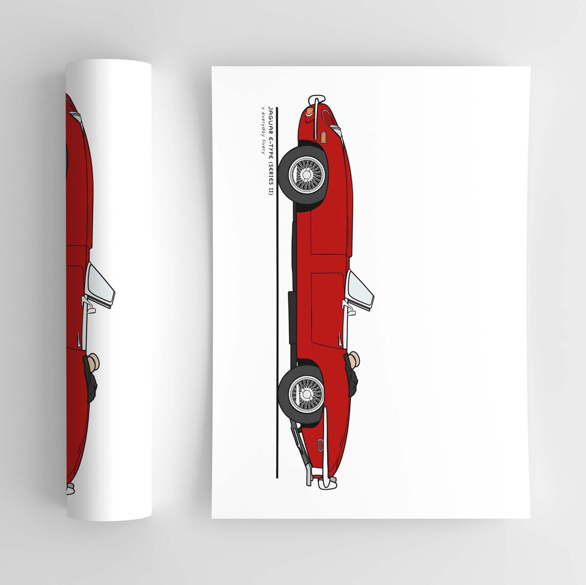 Classic British Roadster Unframed Poster | Automotive Art | Wall Art ...