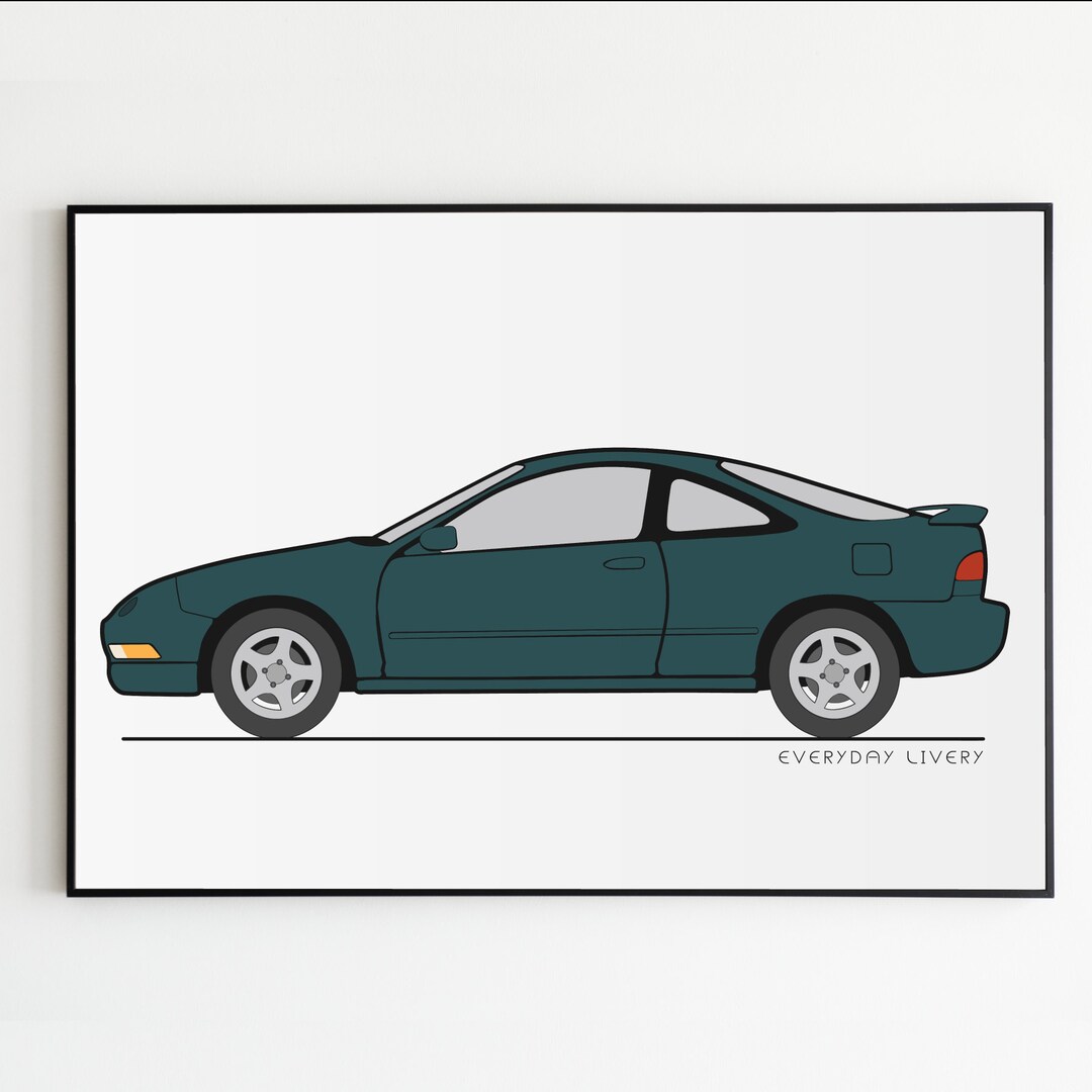 90's JDM Sports Car Unframed Poster | Automotive Art | Wall Art ...