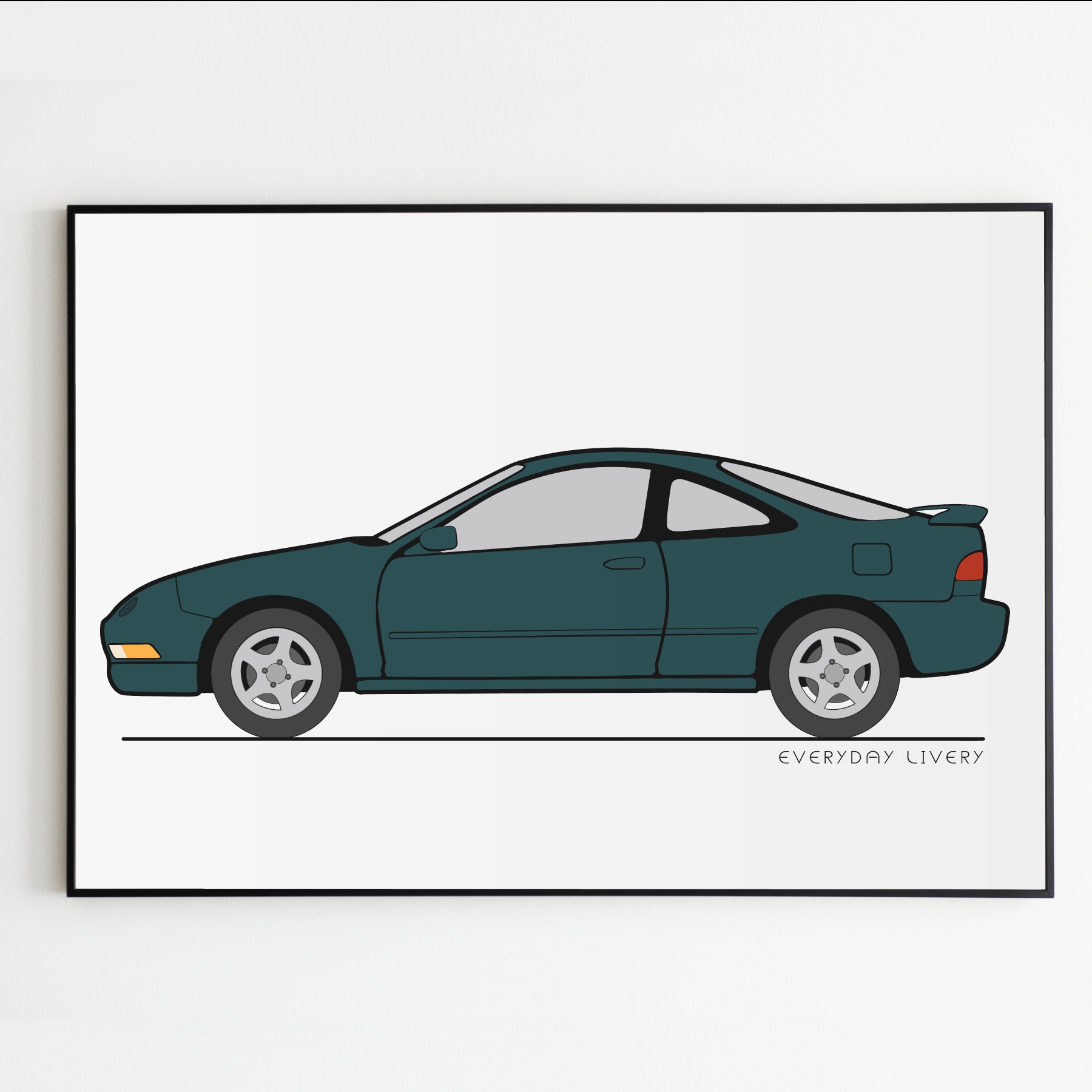 90's JDM Sports Car Unframed Poster Automotive Art Wall Art Custom Car ...