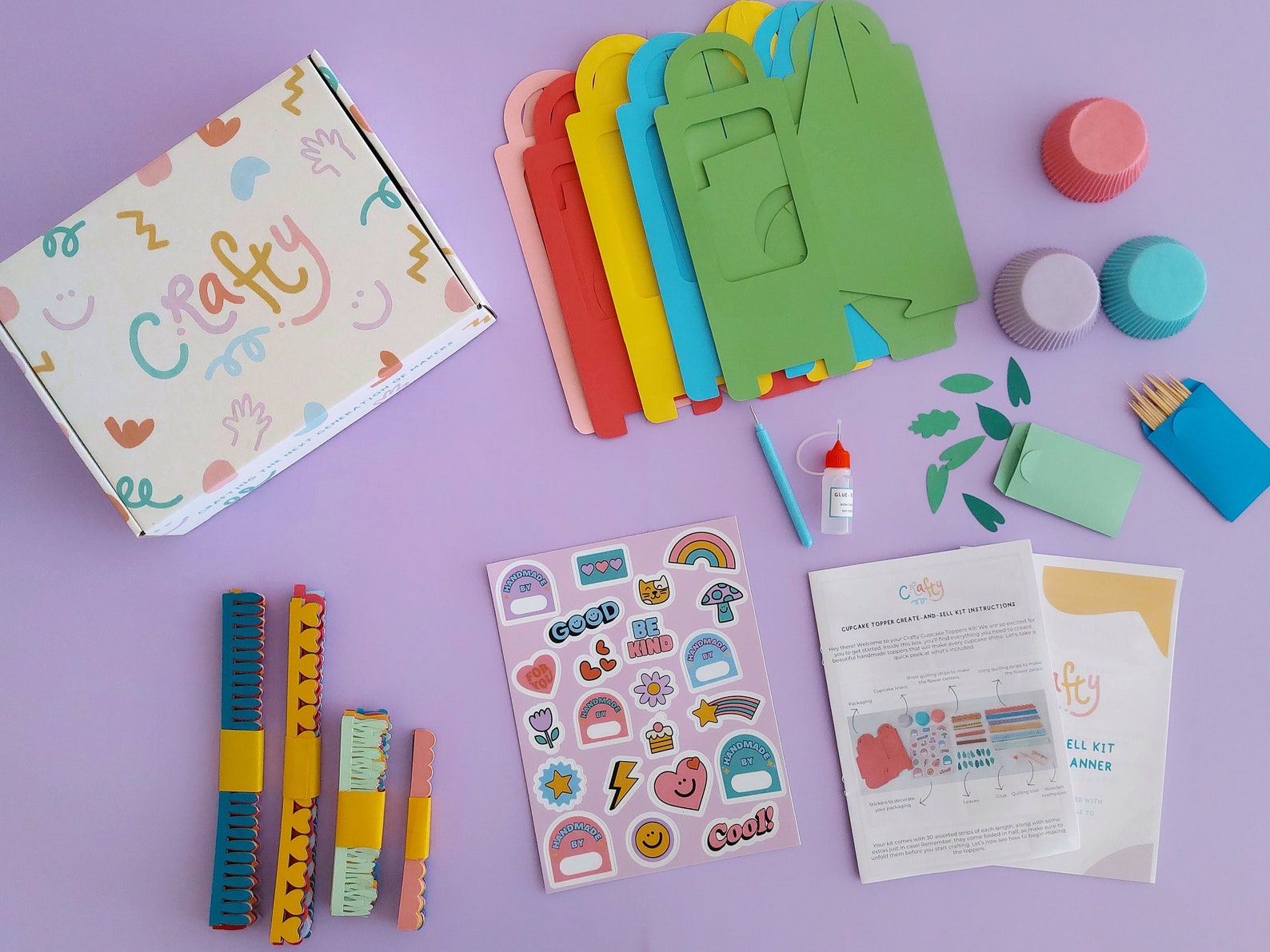 DIY Craft Kit for Empowering Girls Create and Sell Cupcake Topper ...