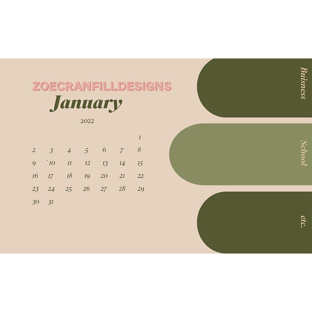 Monthly Computer Wallpaper January 2022 - Etsy