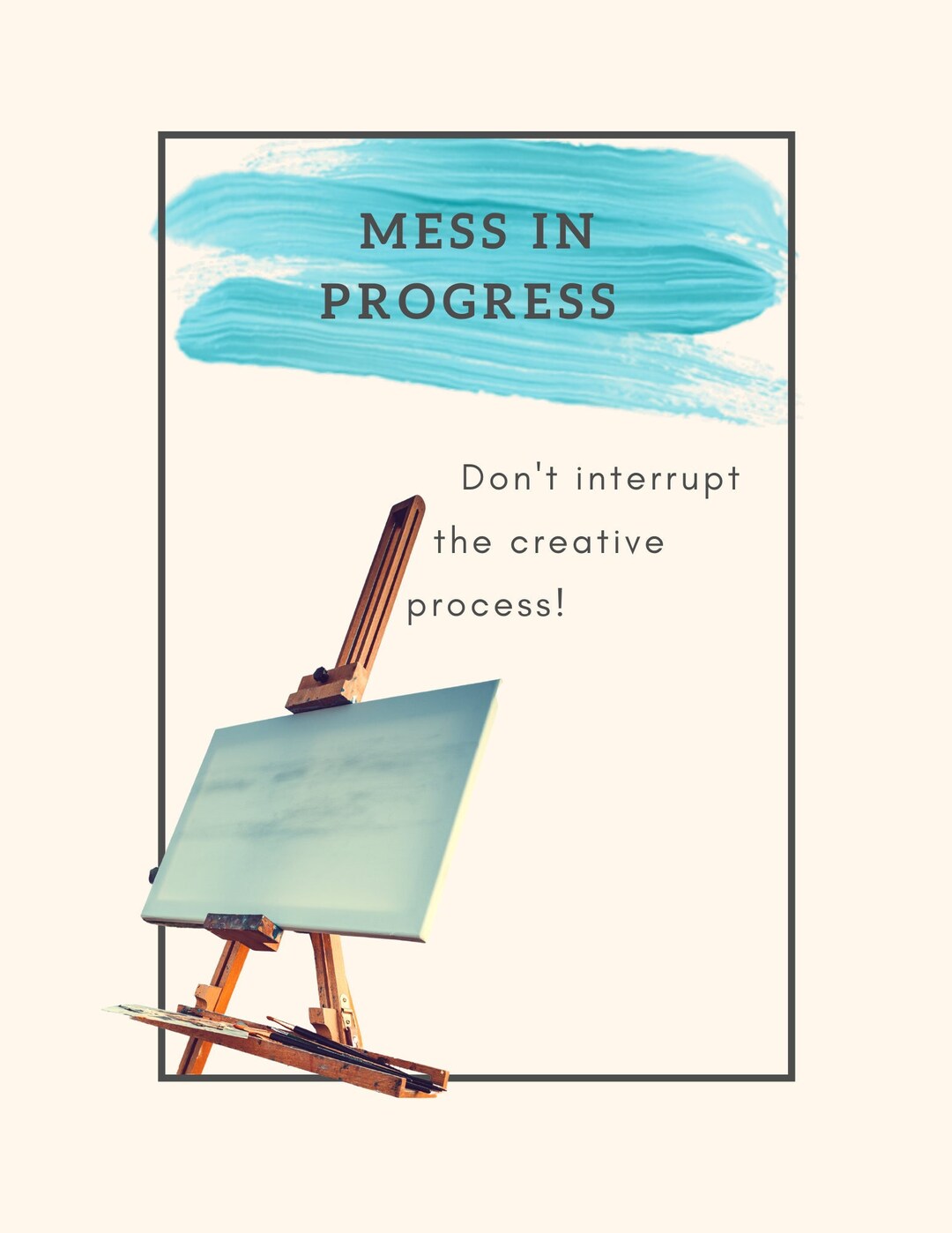 Do Not Disturb Artist - Mess in Progress - Etsy