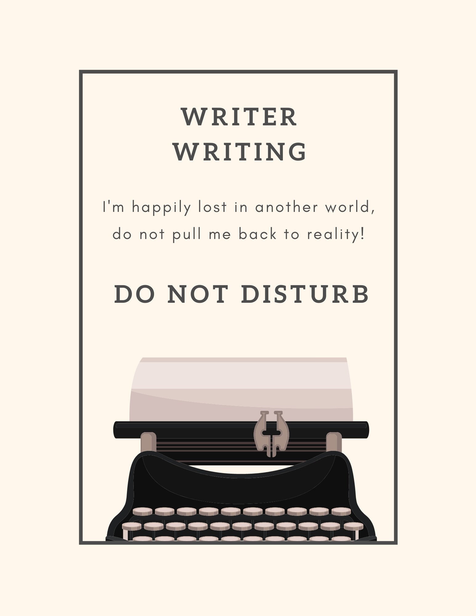 Do Not Disturb Writer Writing - Etsy Do Not Disturb Writer Writing - Etsy
