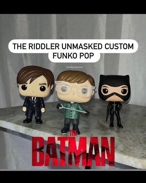 The Riddler Unmasked Custom Funko Edward Nygma/nashton the - Etsy