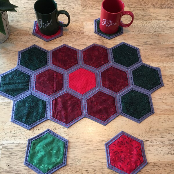 Hexagon Table Runner - Etsy