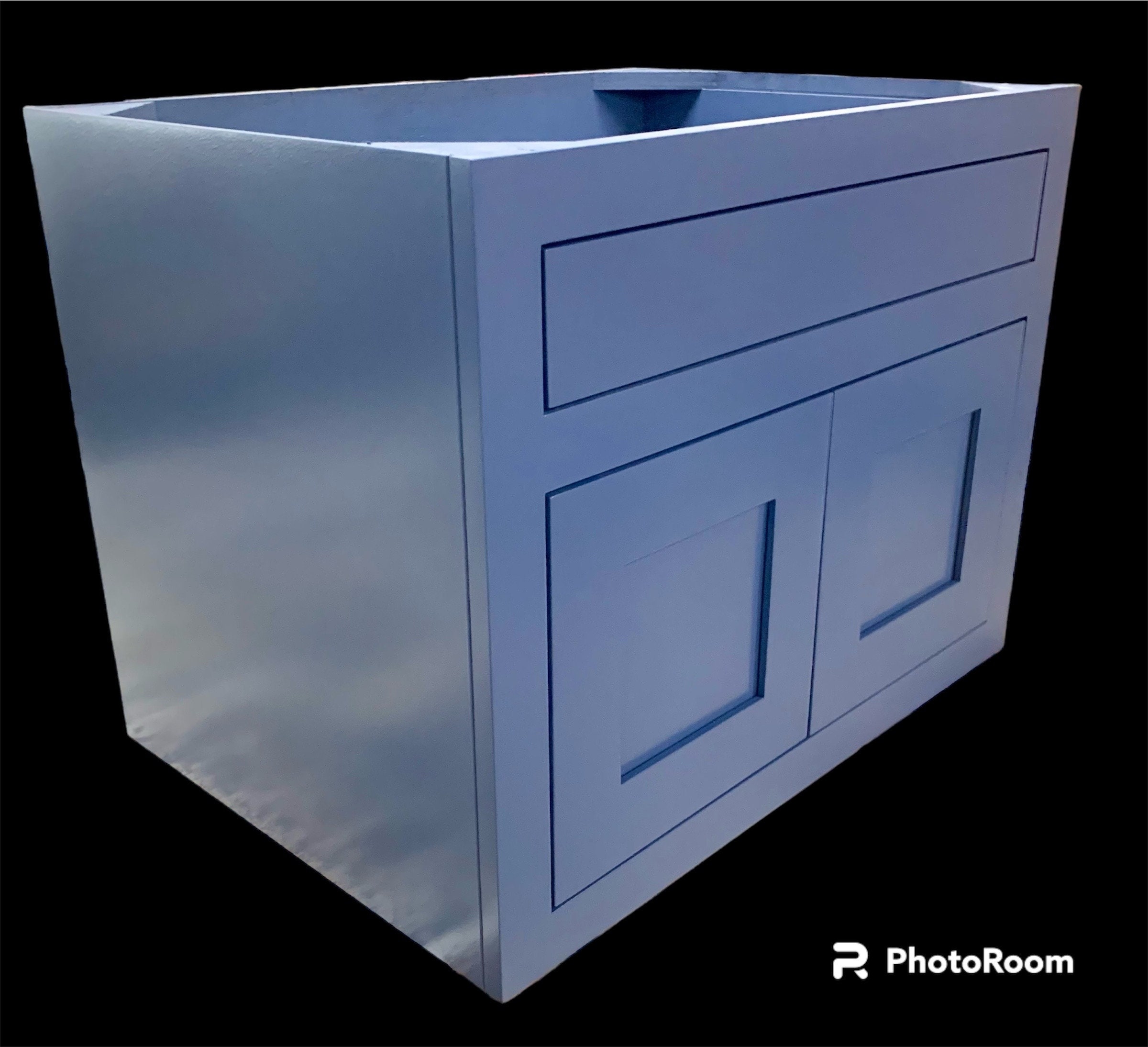 Modern Shaker Style Floating Vanity With 2 Doors, Modern Floating ...
