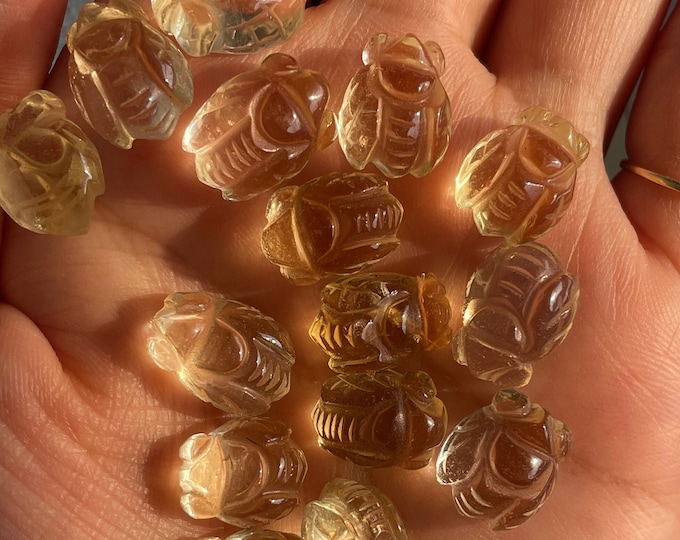 HQ Natural Citrine Bee Carving | Manifest • Abundance | Healing Energy ...