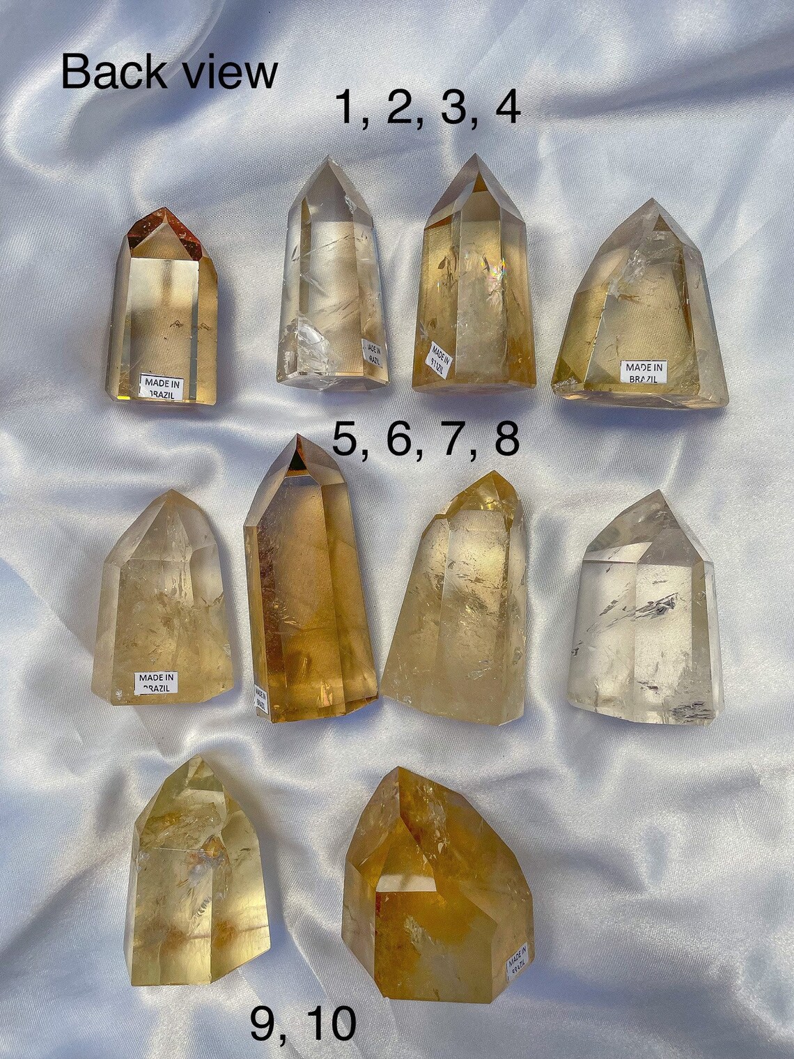 HQ Natural Golden Citrine Towers | You Choose | Healing Energy | Gifts ...