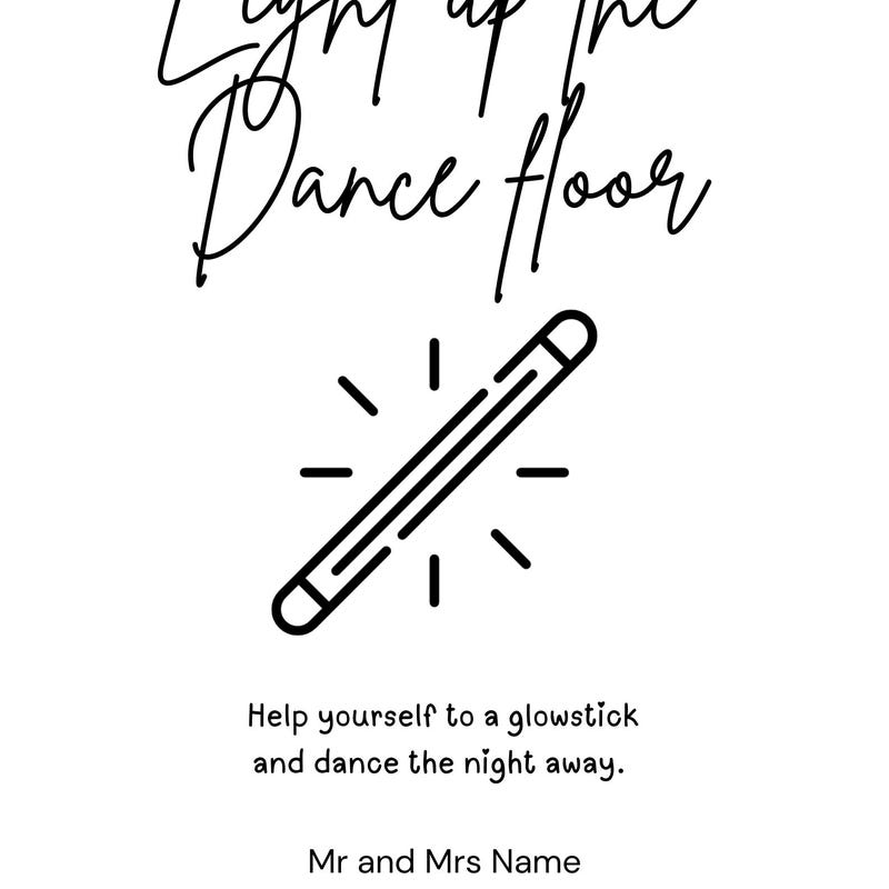Dance Floor Sign - Etsy