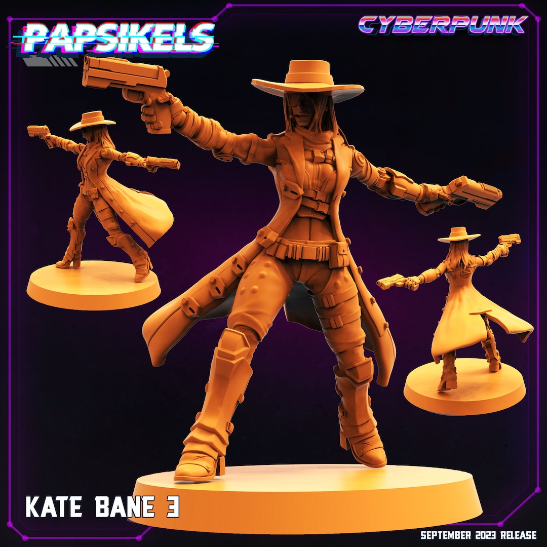 Kate Bane V3 Dnd Miniatures Tabletop Gaming Tabletop Miniature Sci-fi ...