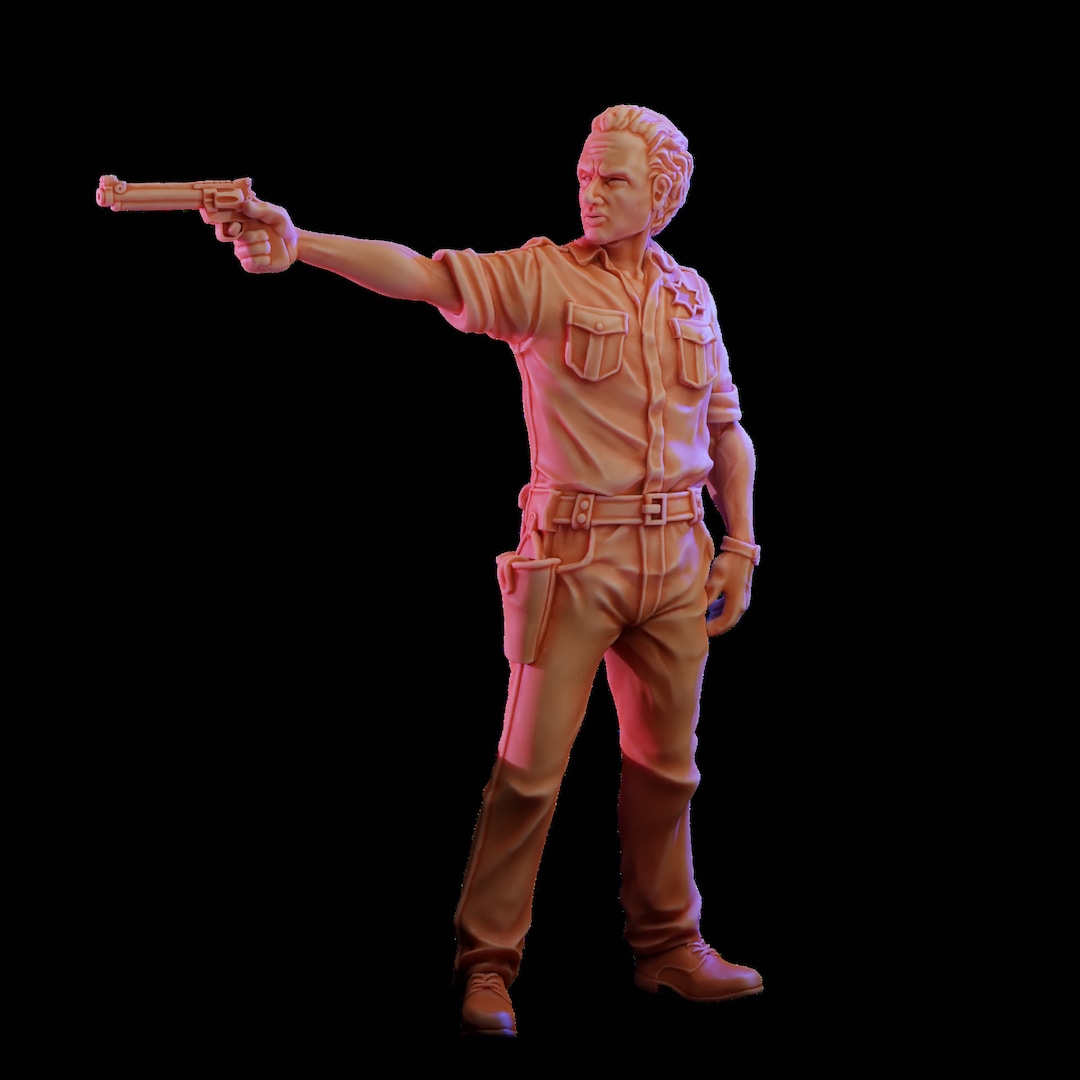 Zombie Survivor - Sheriff Rik | Dnd Miniatures | Sci-fi | Cyberpunk ...