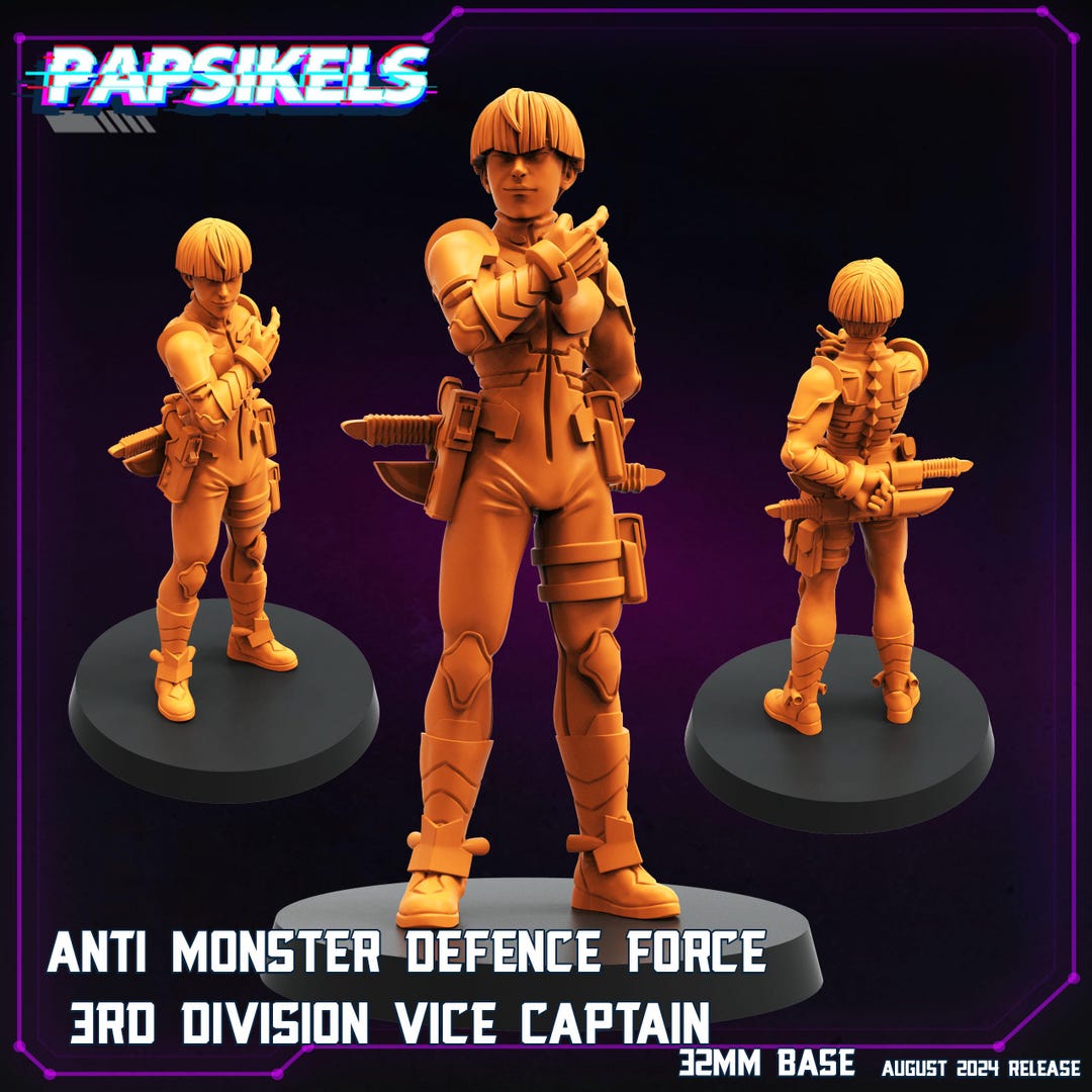 Anti Monster Defence Force 3rd Division Vice Captain - Etsy
