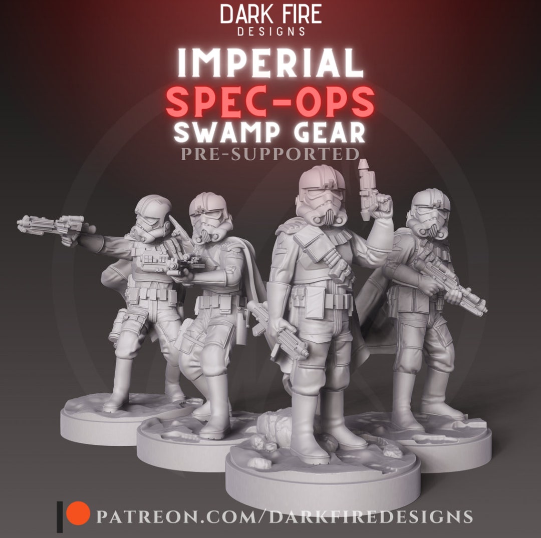 Imperial Spec-ops Swamp Gear - Set of 4 | 35mm | SW Legions | Dnd ...