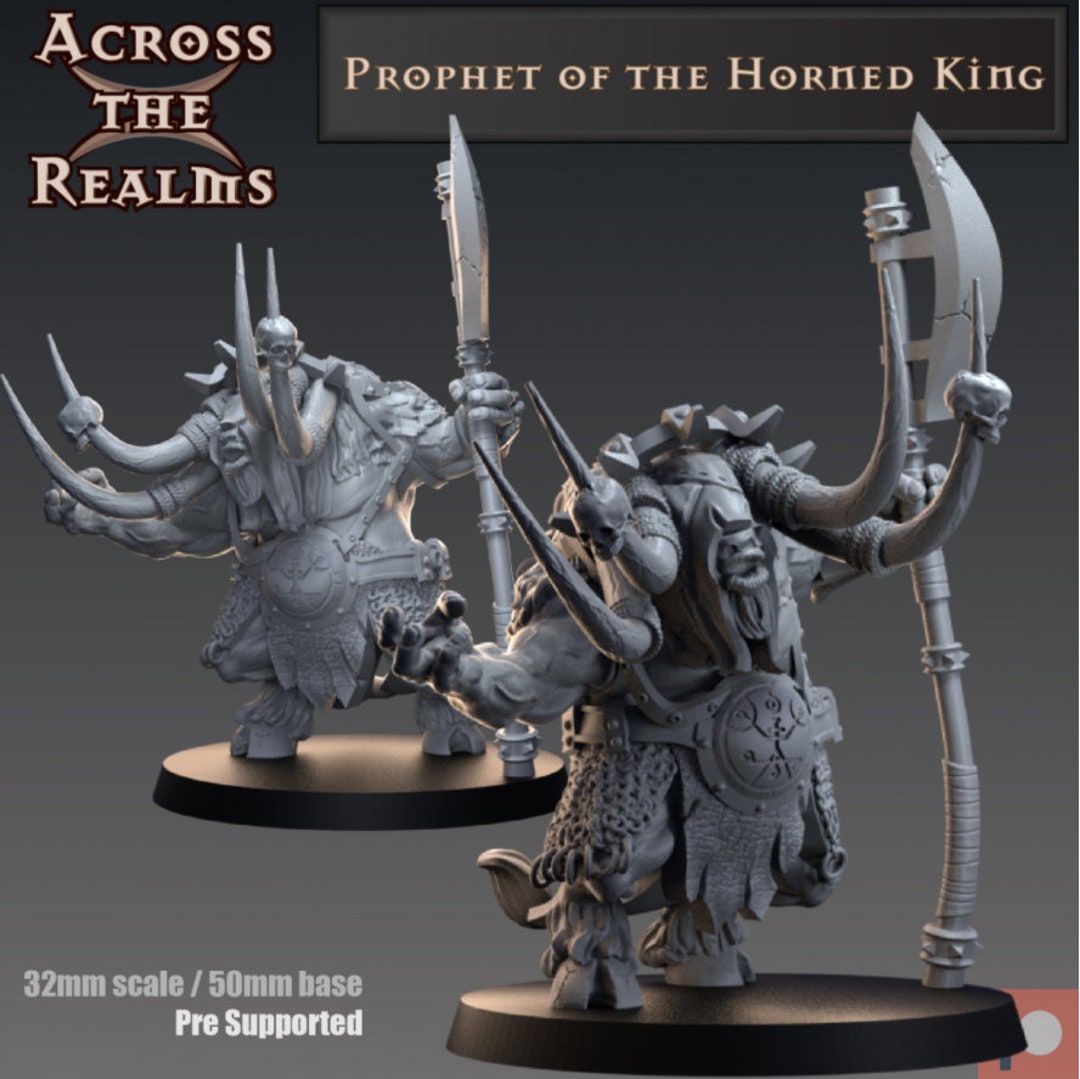 Prophet of the Horned King | Dnd Miniatures | Tabletop Miniature ...